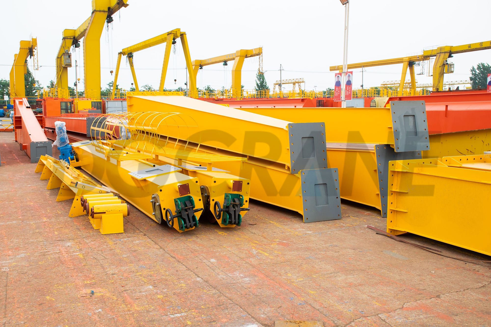4 Sets Of MG 50T/15T-S:13.5M A5 European Type Double Girder Gantry ...