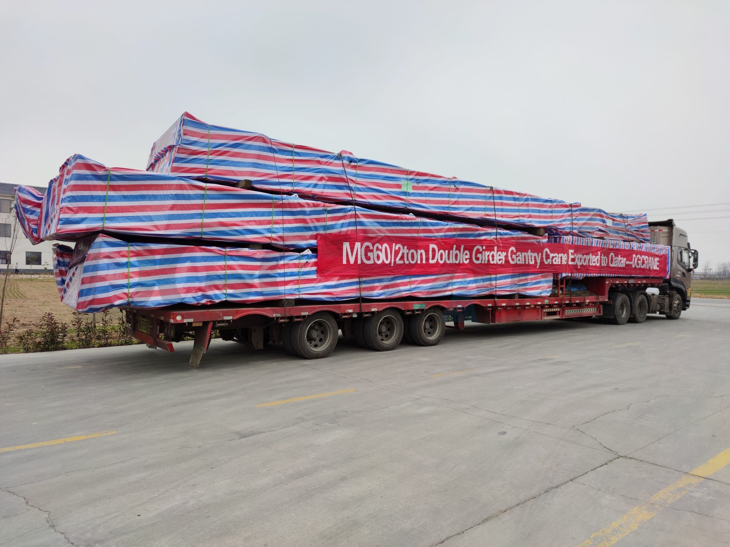 2 Sets MG60/2Ton Double Girder Gantry Cranes For Sale to Qatar | DGCRANE