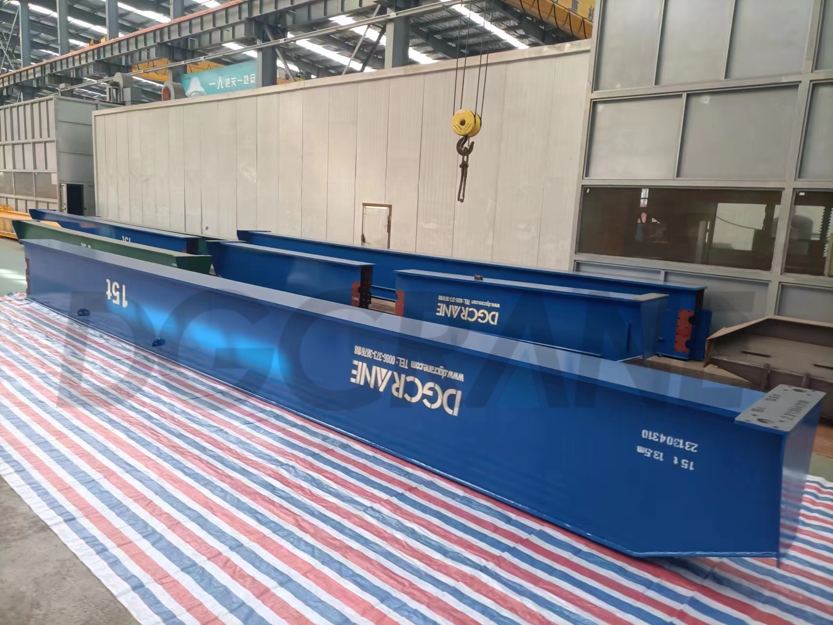 4 Sets HD 15T Single Girder Overhead Crane Delivered to Chile | DGCRANE