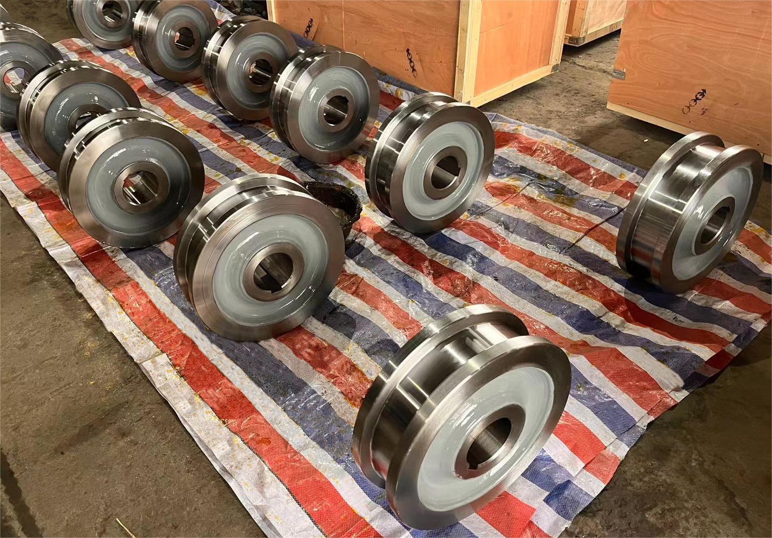 12PCS Crane Wheels Delivered To Argentina | DGCRANE