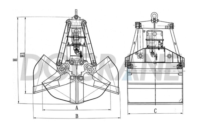 Hydraulic Grab Bucket Manufacturer in China | DGCRANE