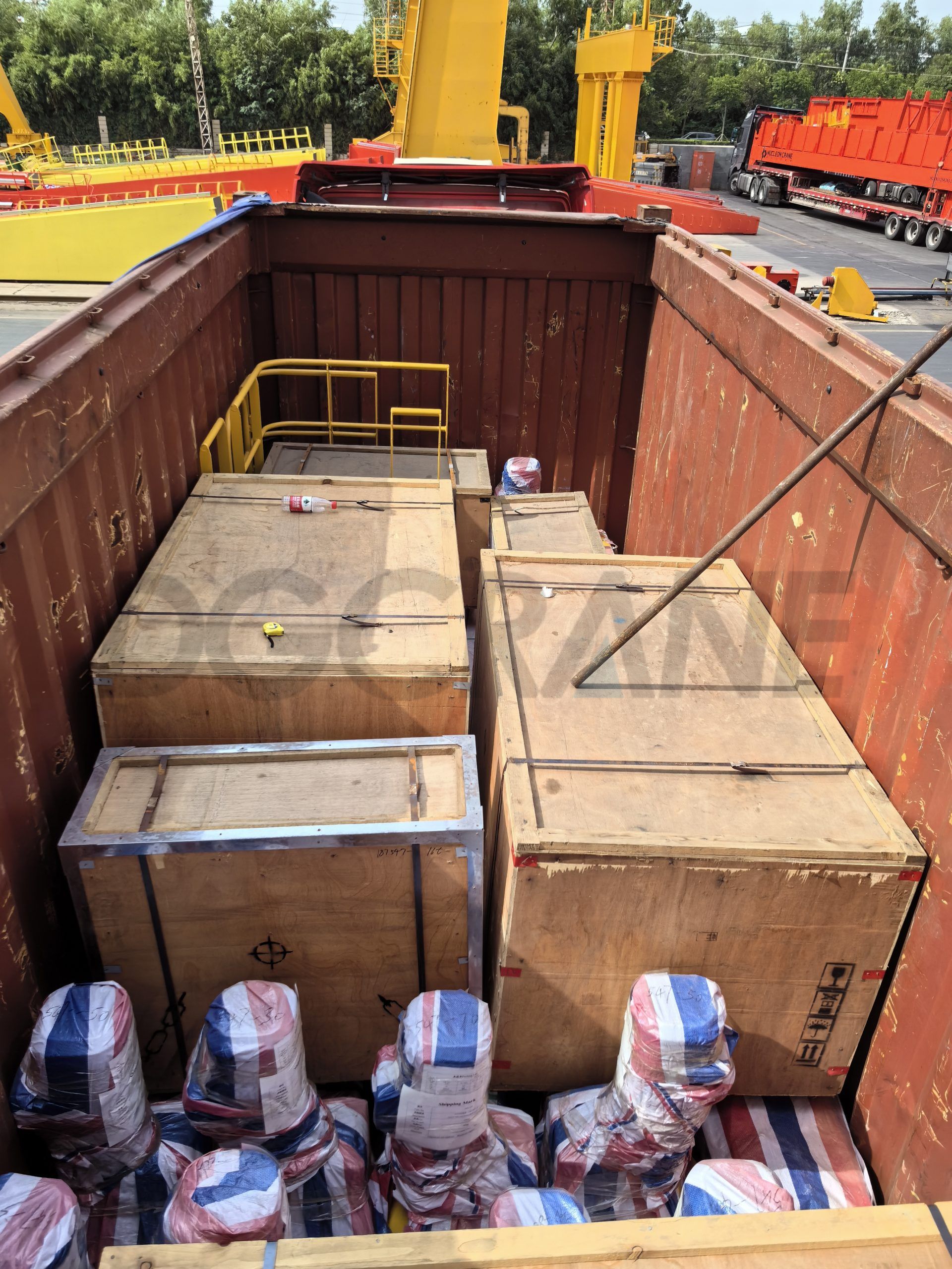 8 Sets QDXX Double Girder Overhead Crane and 1 Set HD Single Girder ...