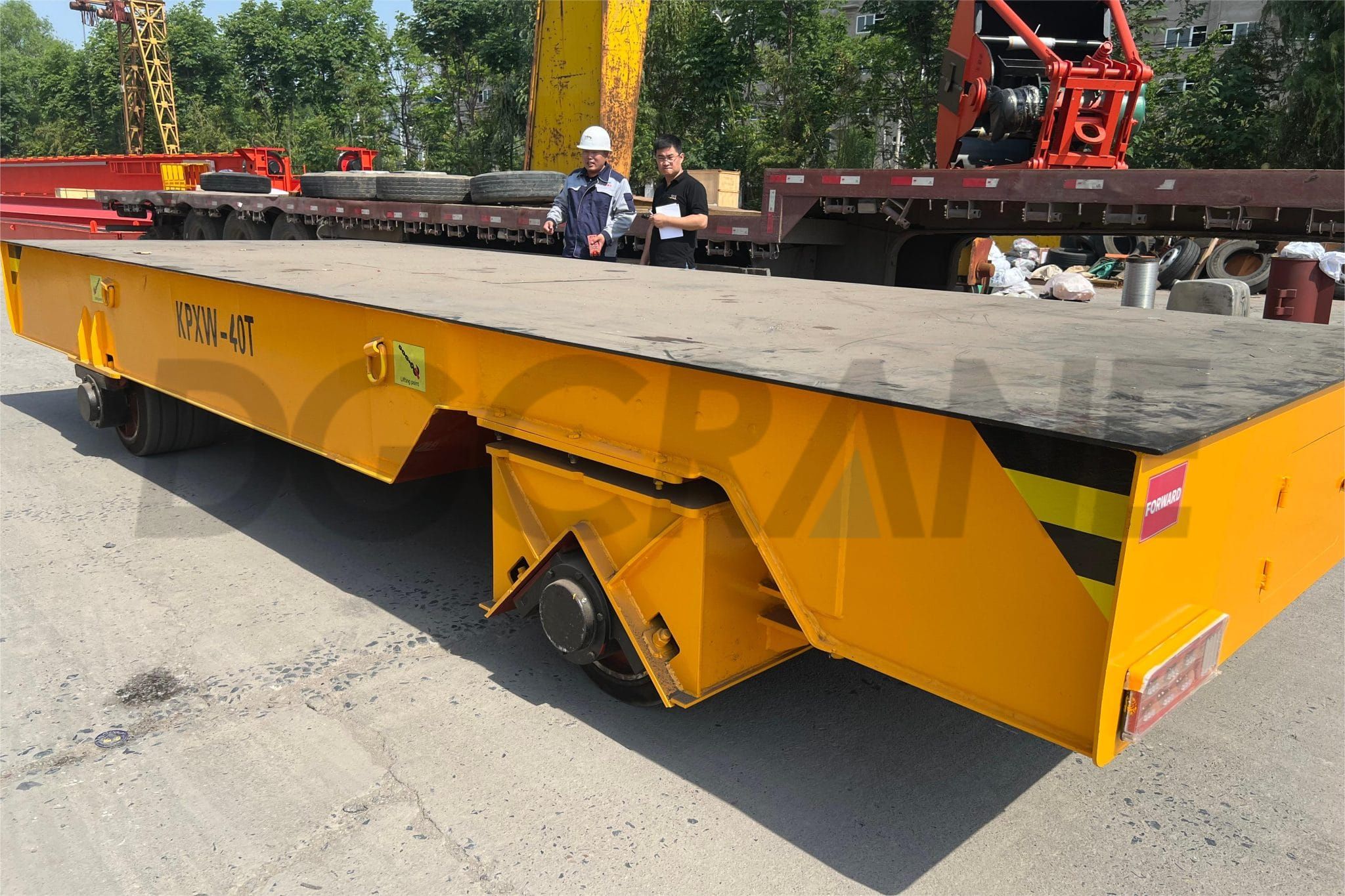 40 Ton KPXW Trackless Transfer Cart Delivered To Jordan | DGCRANE