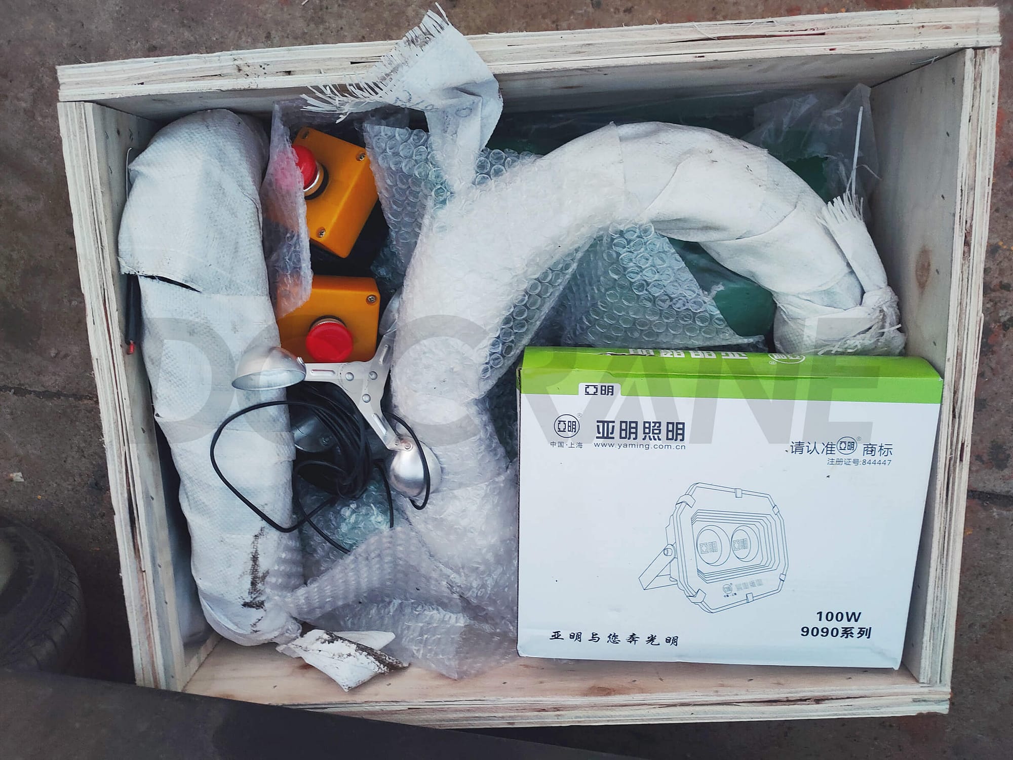 Grúa pórtico birraíl 30T exportada a Argentina | DGCRANE