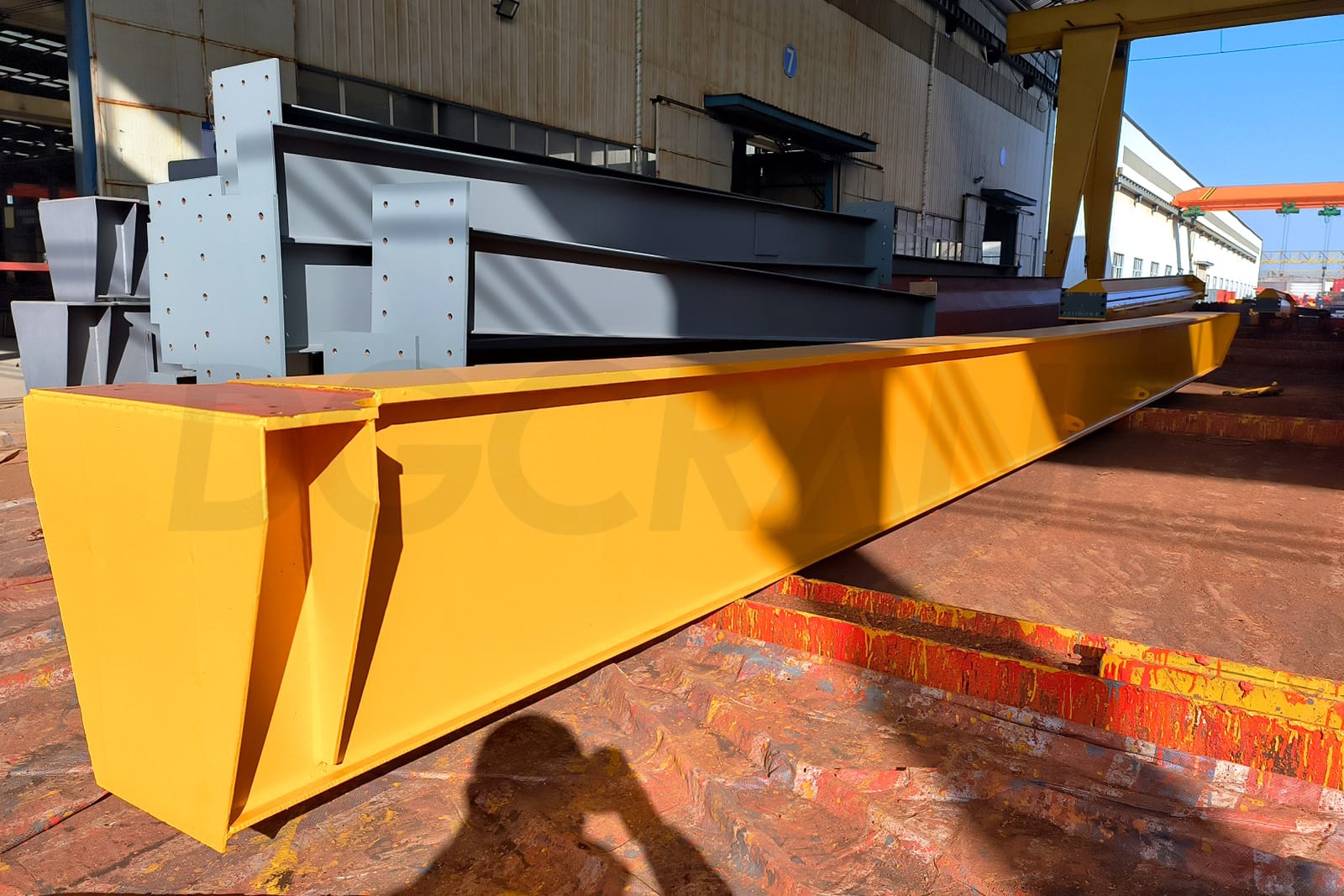 5Ton HD European type single girder overhead crane and steel structures ...