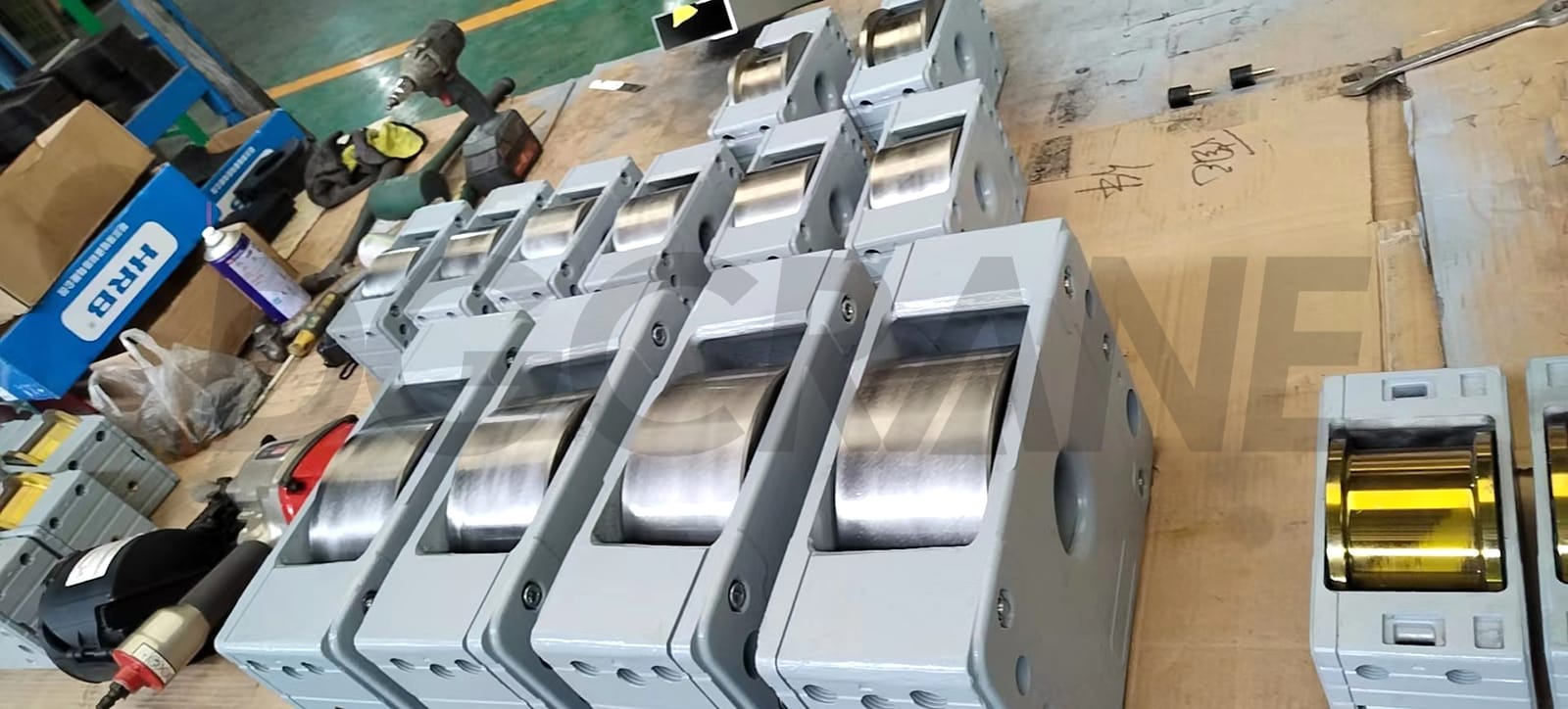 12 Sets Of 125mm And 200mm DRS Wheel Exported To Russia | DGCRANE