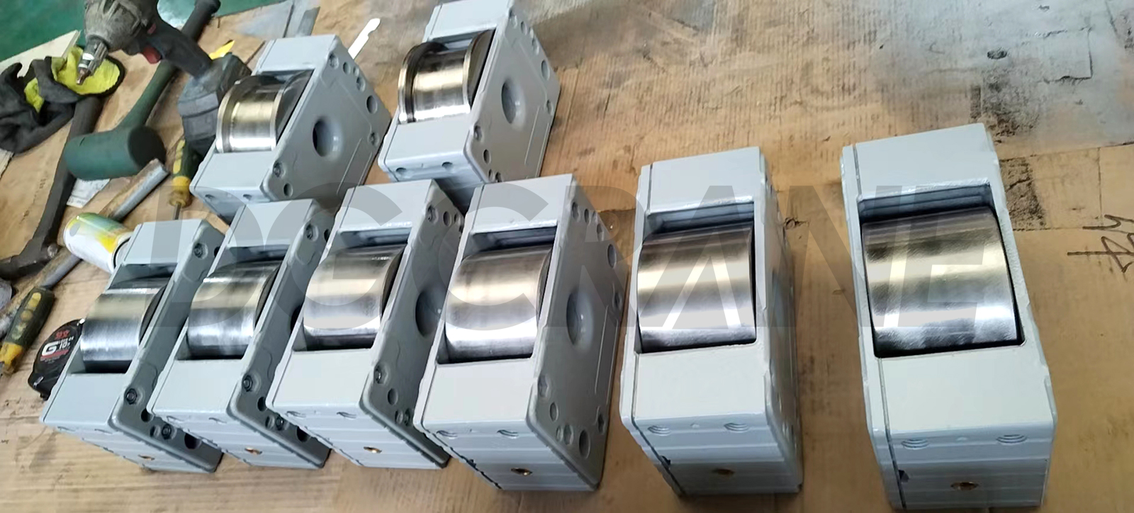 12 sets of 125mm and 200mm DRS wheel exported to Russia | DGCRANE