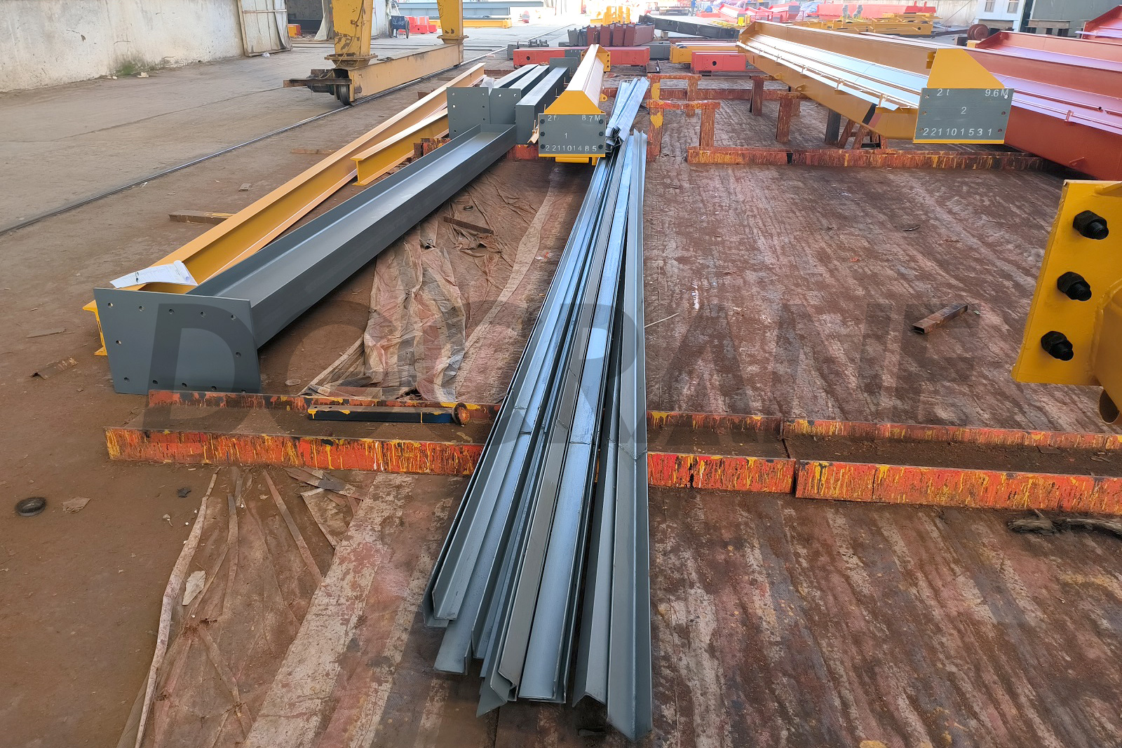 5Ton HD European Type Single Girder Overhead Crane And Steel Structures ...