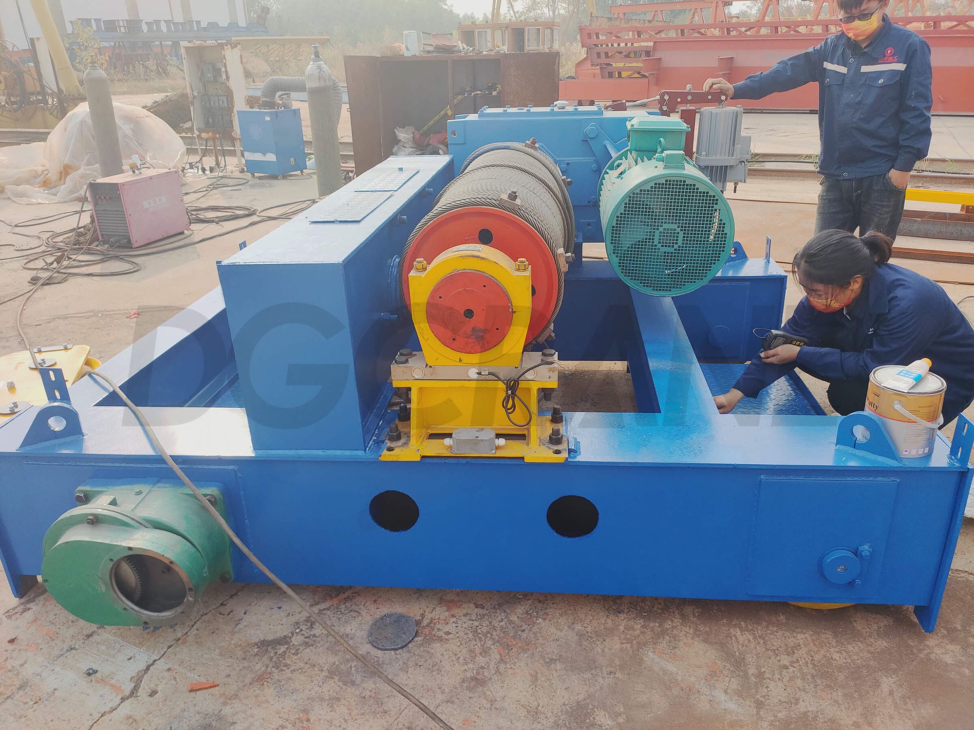 30T dubbelbalks portalkran exporterad till Argentina | DGCRANE